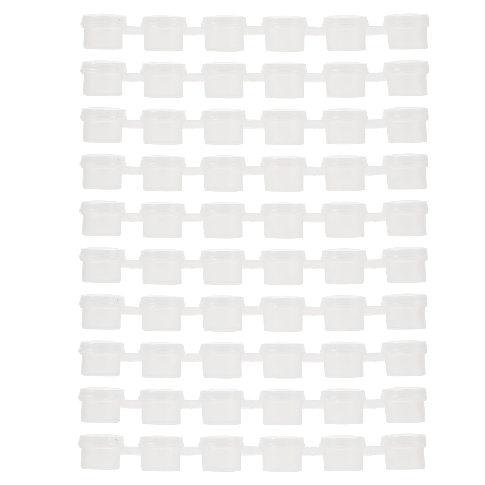 40pcs 6-in-1 DIY Empty Paint Pots Pigment Box Pod Strips for Arts and ...