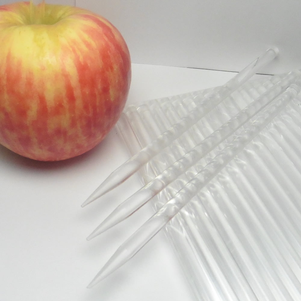 40pcs 6 in CLEAR Pointed Acrylic Sticks For Cake Pops or Candy Apple ...