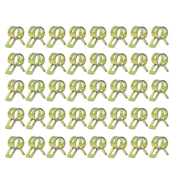 40pcs 6mm Auto Car Fuel Line Spring Clips Water Pipe Air Tube Clamps ...