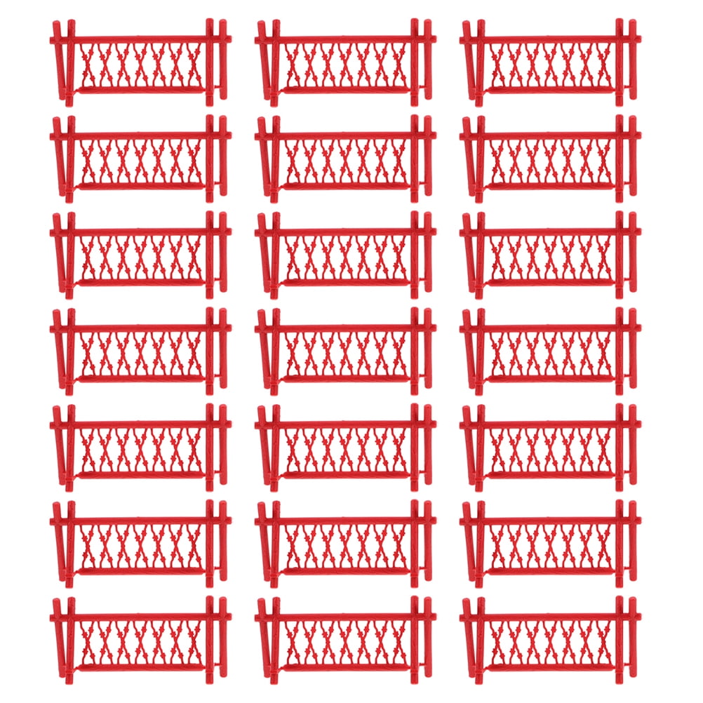 40pcs 7.5cm Small Picket Fence Mini Fairy Garden Fence Decorative ...