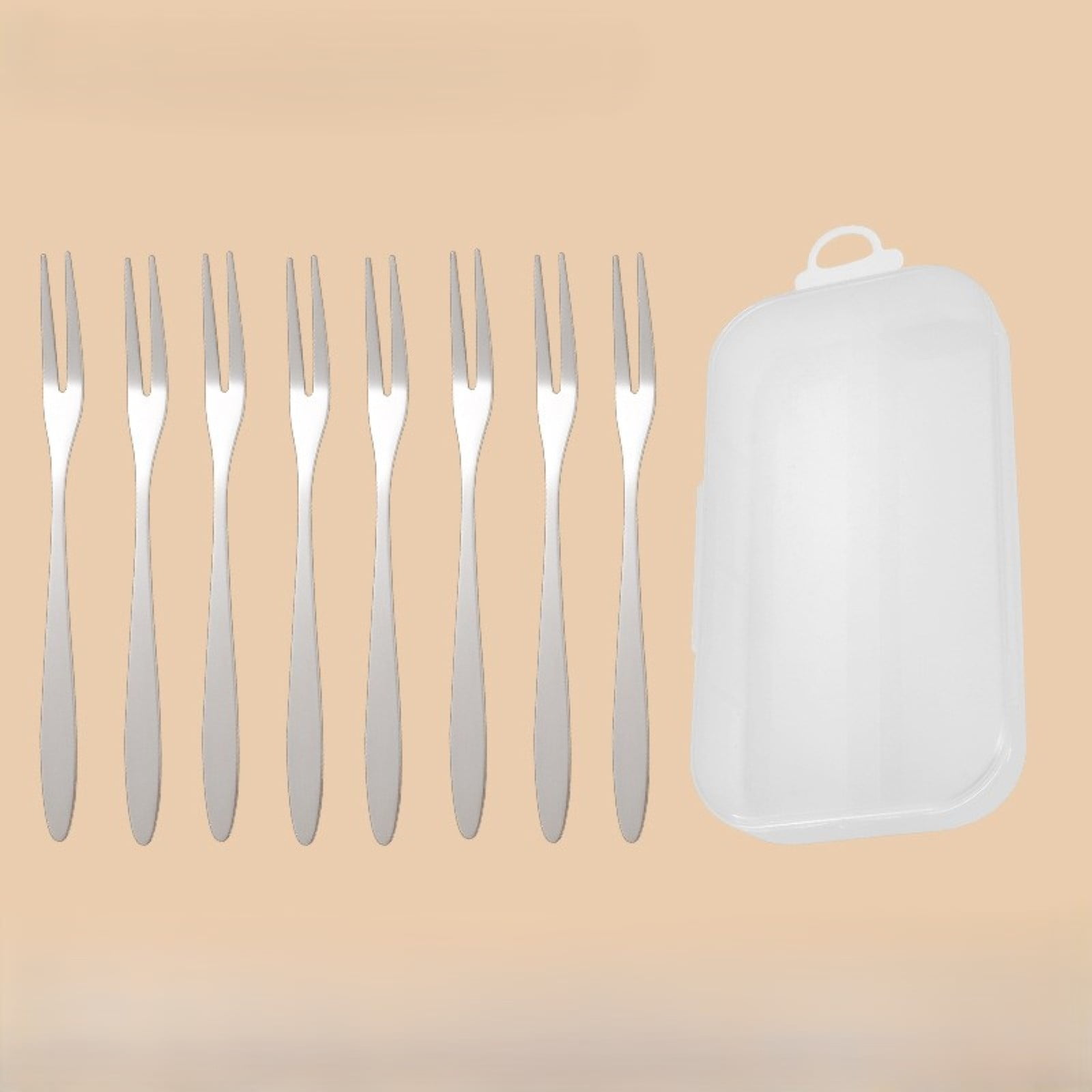 40pcs Appetizer Dessert Forks, Stainless Steel Mini Salad Fruit Fork ...