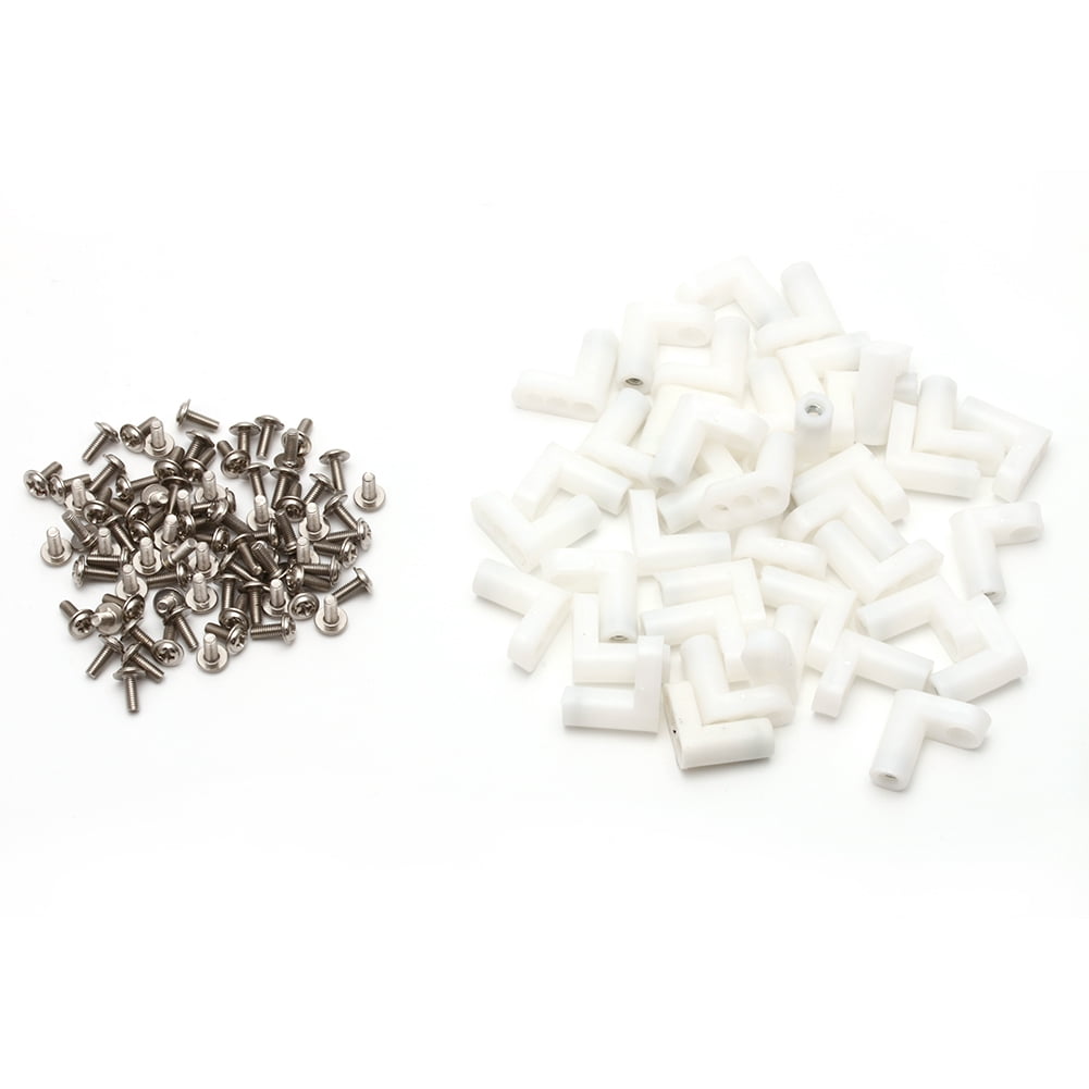 40pcs Arcade L Type PCB Mounting Feet Legs With Screw For JAMMA MAME ...
