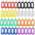40pcs Blank Key Tags Key Labels with Ring and Label Window for Travels ...