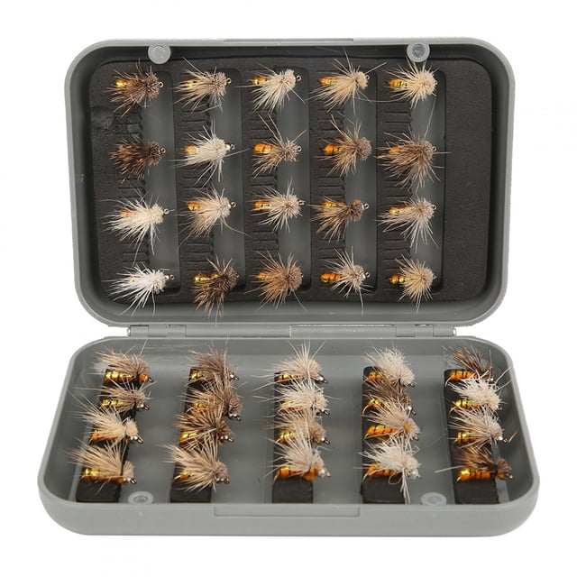 40pcs Fly Fishing Lure Set with Hook, Artificial Bait for Trout and ...