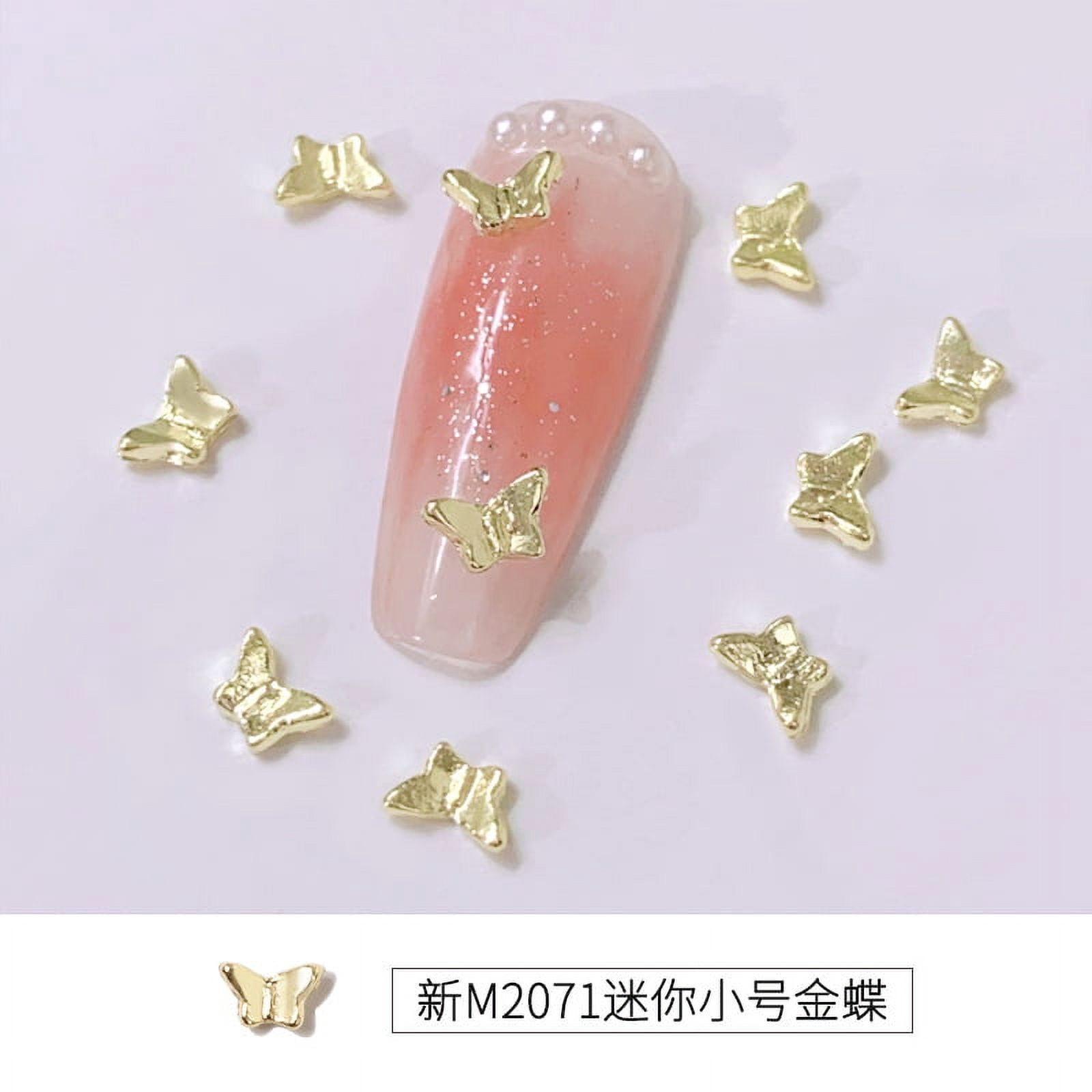 40pcs Butterfly Charms Manicure Art Charms Nail Charms Women Nail Art ...