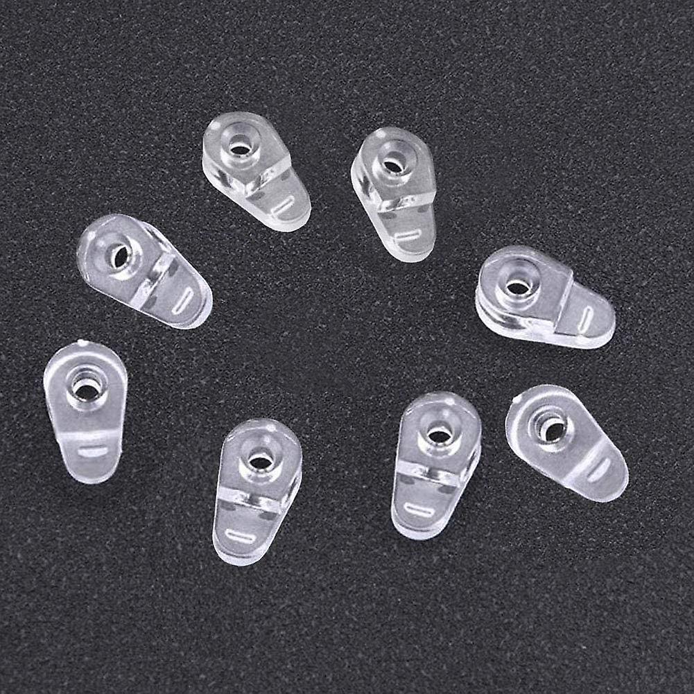 40pcs Cabinet Door Glass Retainer Clips Kit, Plastic, Clear With Screws ...