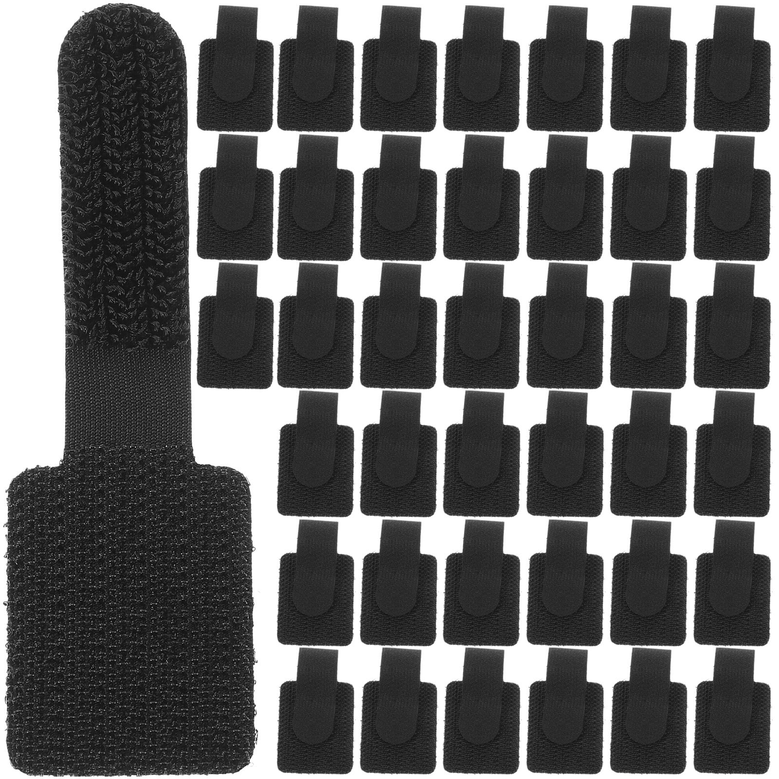 40pcs Cable Organizer Hook and Loop Cable Management Strap Adhesive ...