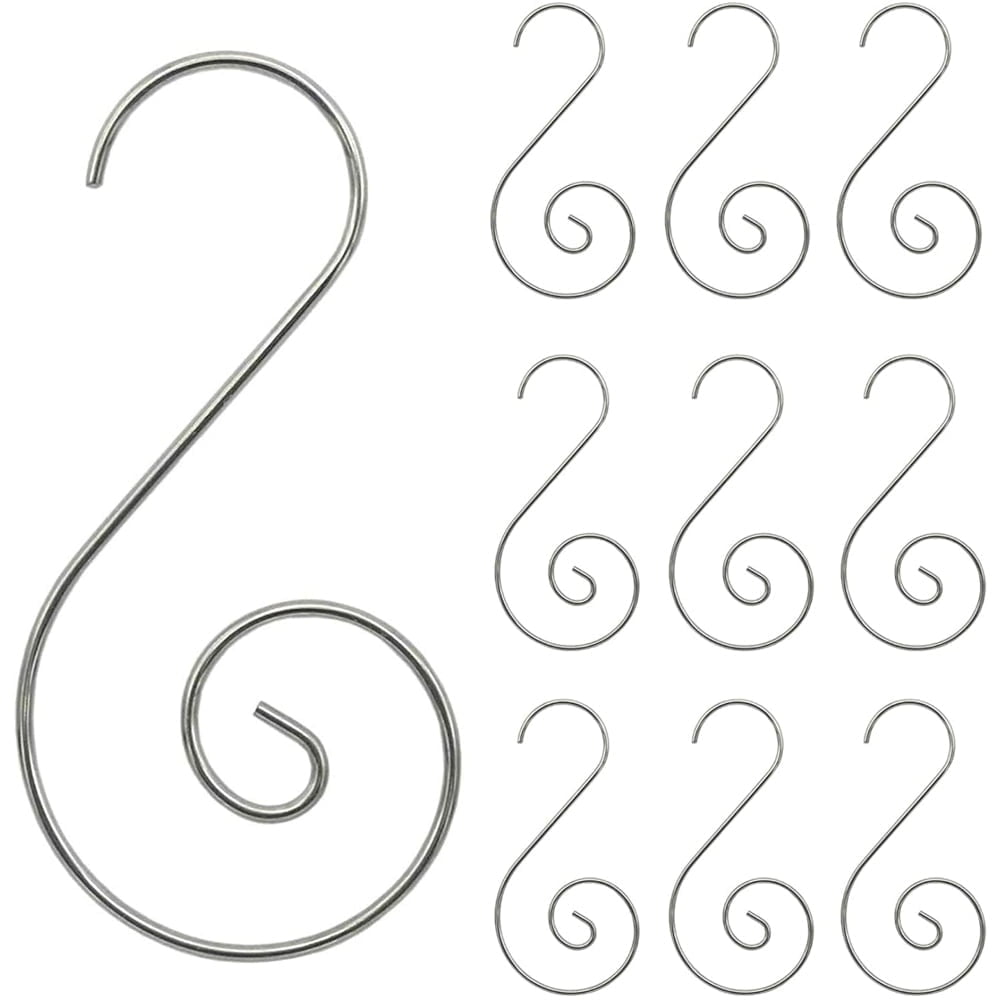 40pcs Christmas Small Multi-Purpose S Hooks Wire Metal S-Shaped Hanging ...