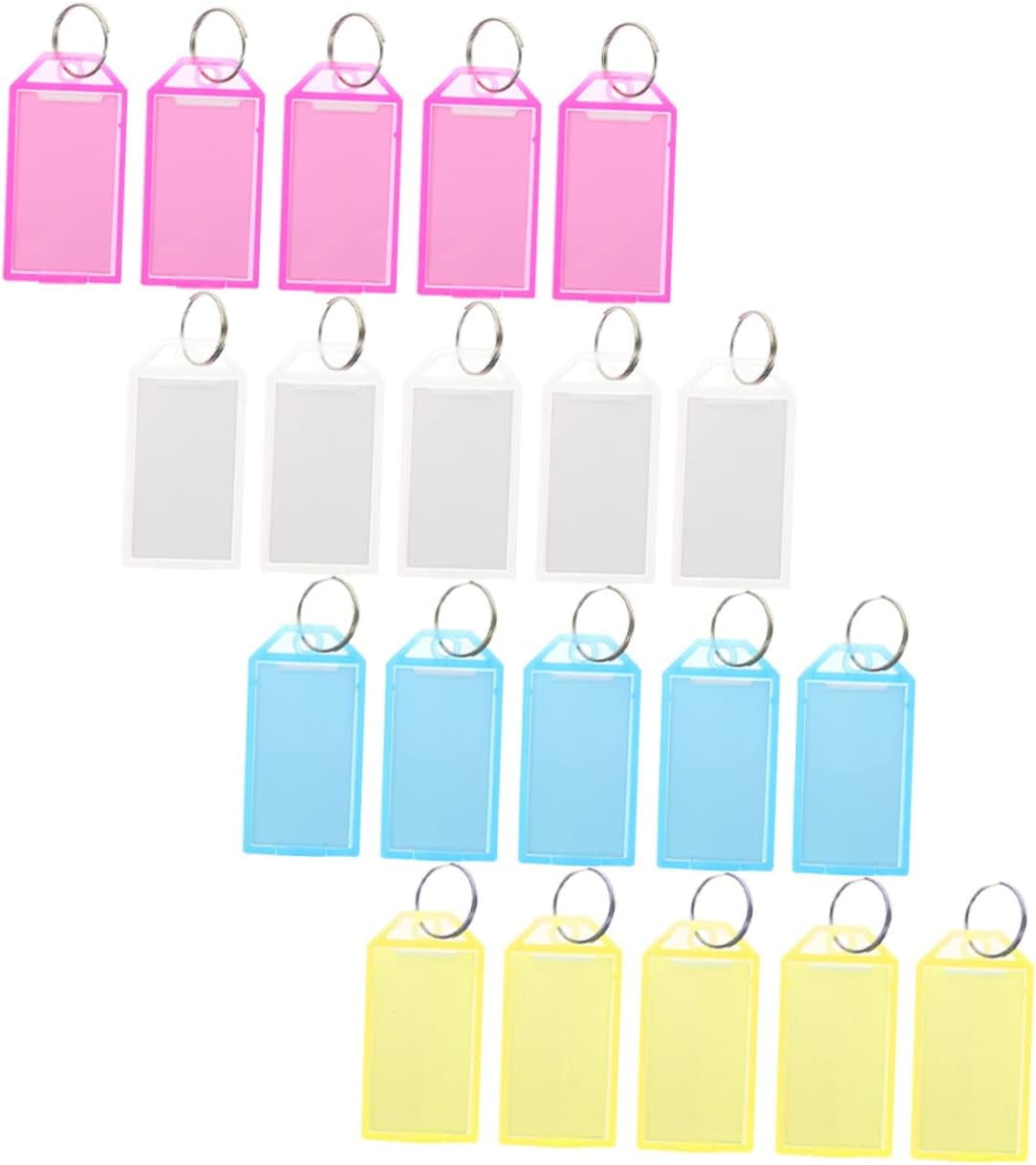 40pcs Classification Plate Badge Reels Retractable Key Tags with Labels ...