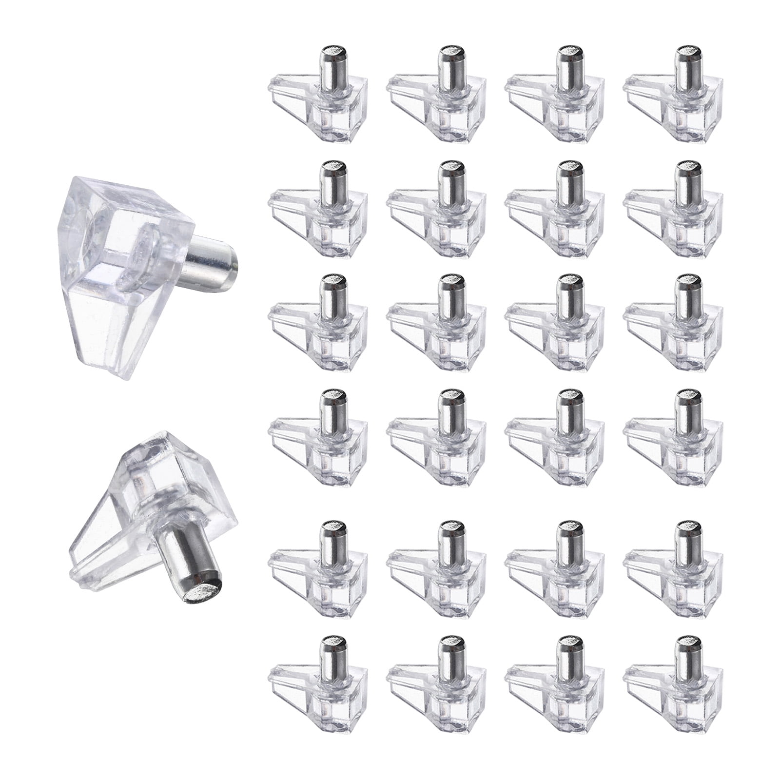 40pcs Clear Shelf Pegs, Shelf Support Peg Clips 5mm Plastic Shelf Pins ...