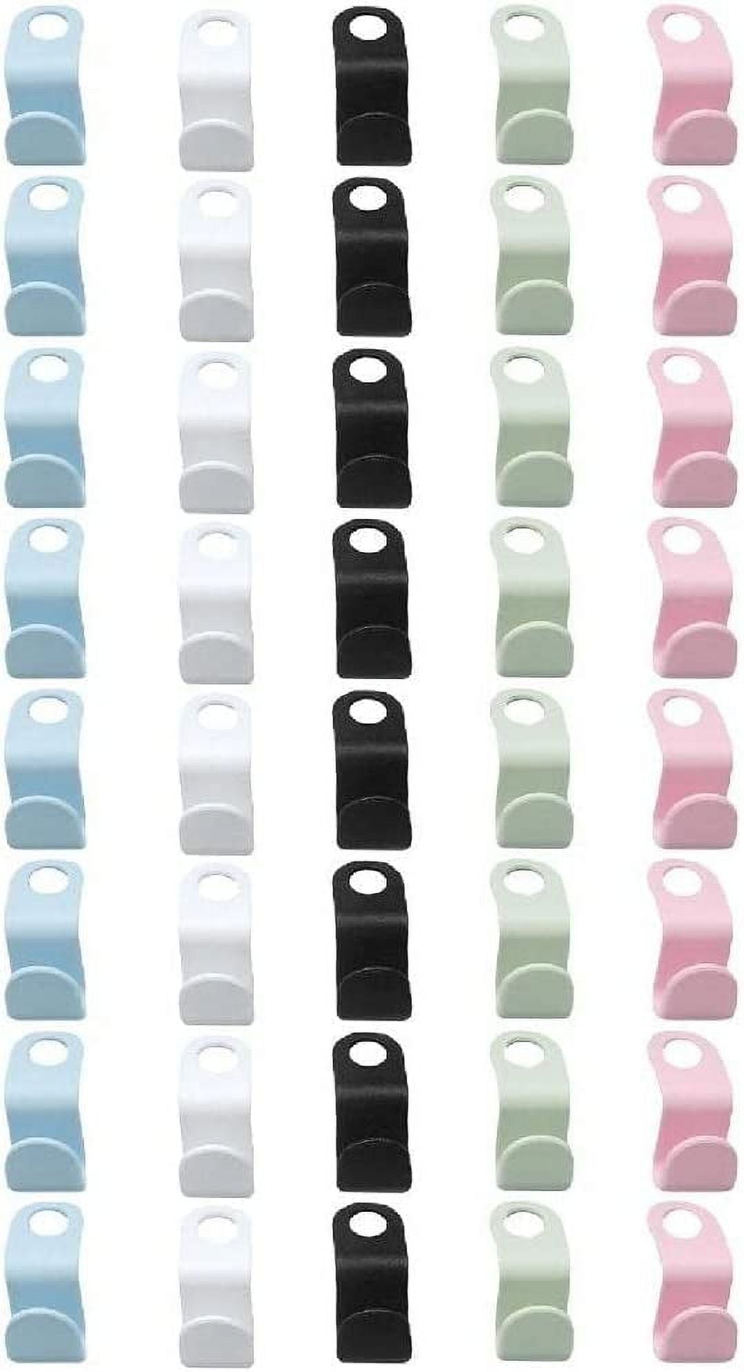 40pcs Mini Clothes Hanger Connector Hooks Plastic Cascading Organizer ...