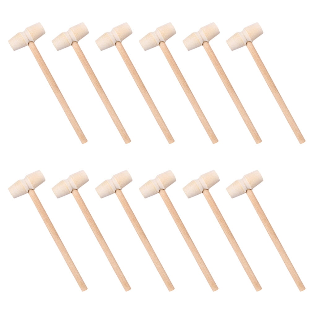 40pcs Creative Crab Mallets Mini Hammers Portable Crab Hammers (Log ...