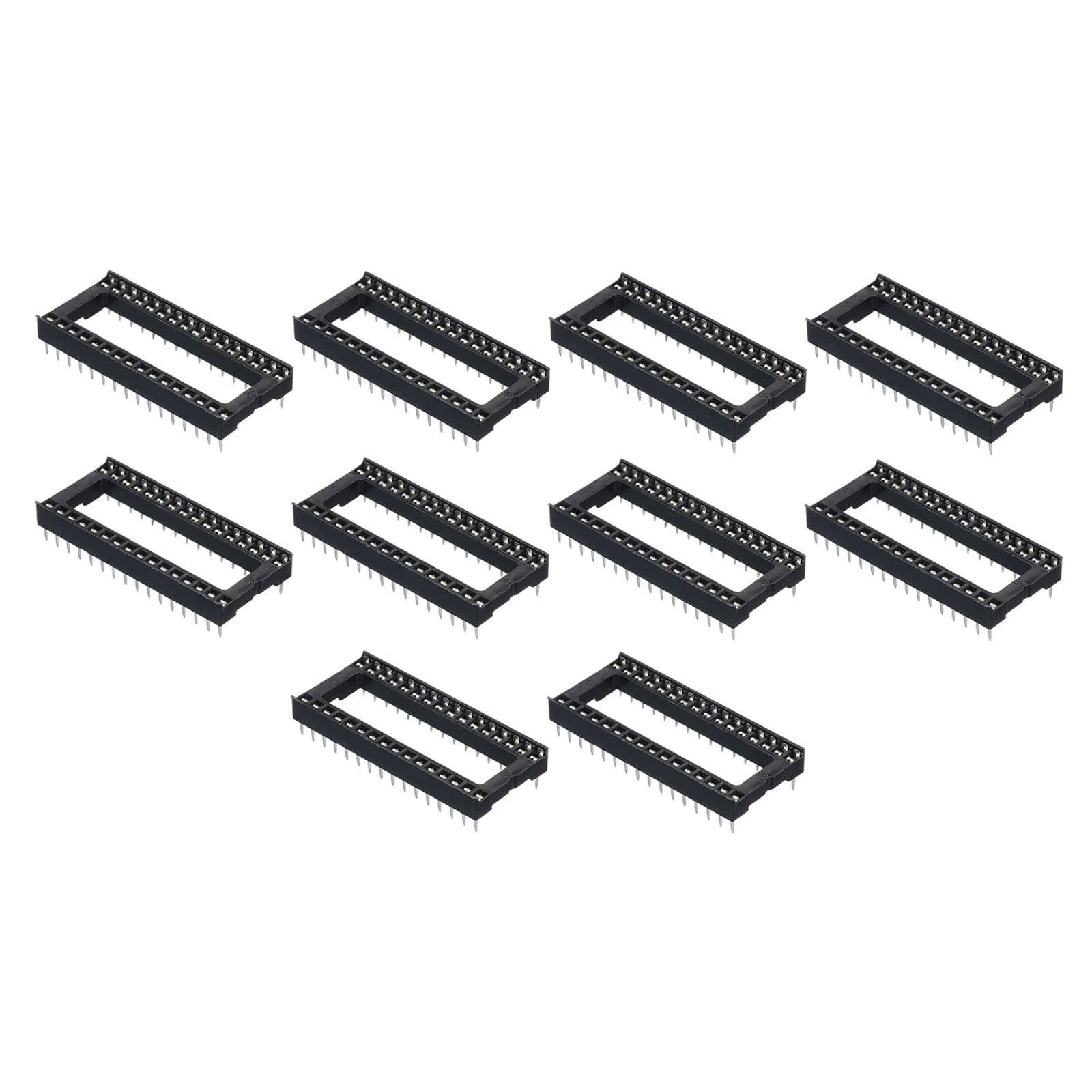 40pcs DIP IC Chip Socket Adapter Flat Pin 40P 2.54mm Pitch IC Socket ...