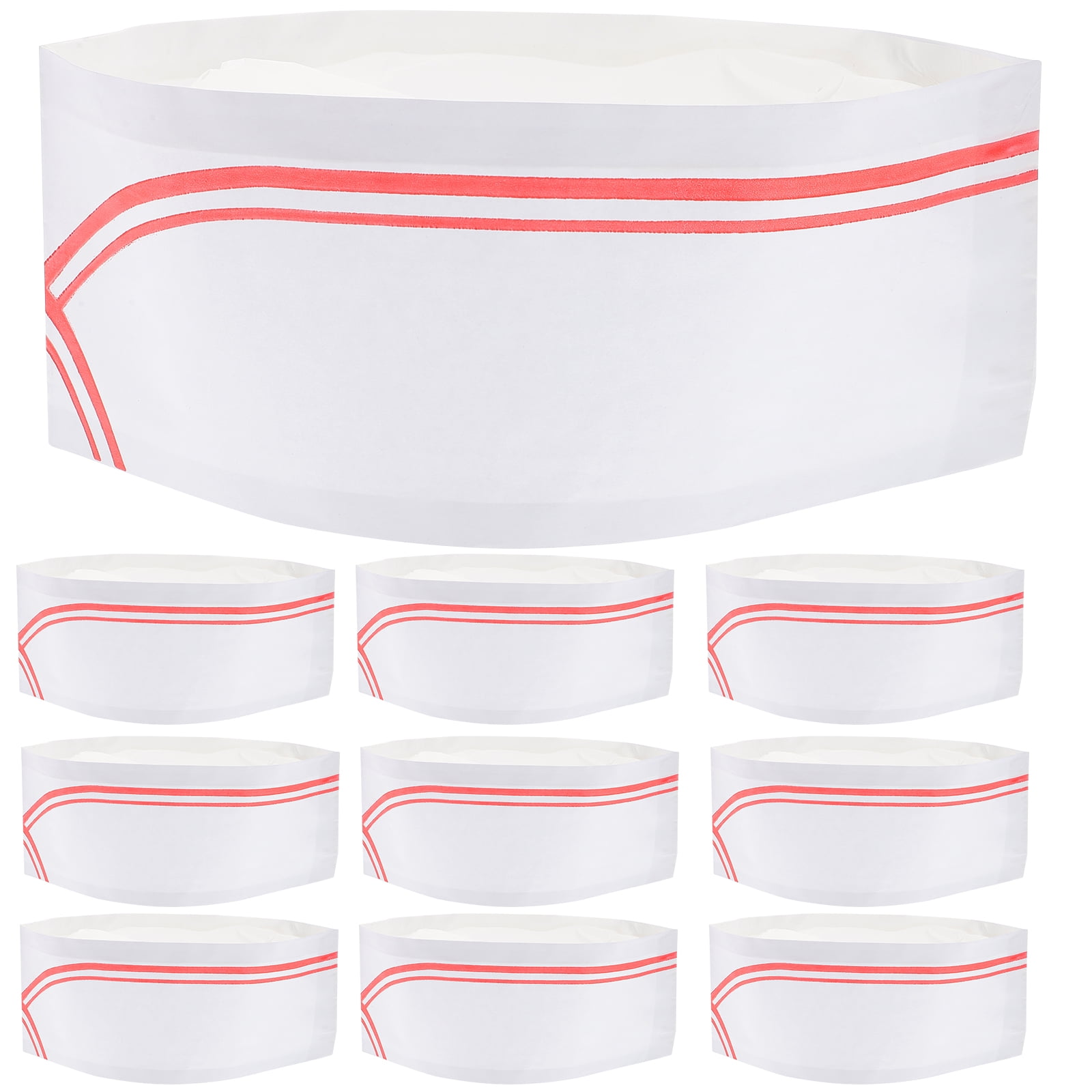 40pcs Disposable Chef Hats Lightweight Headgear Simple Head Kitchen ...