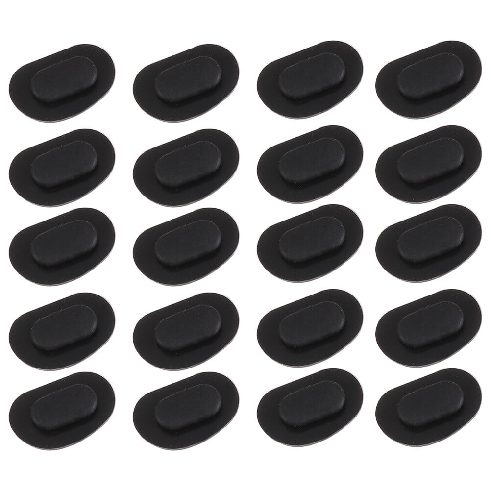 40pcs Eyeglass Nose Pads Anti Slip Black Glasses Nose Pads Cushion Repair Kit