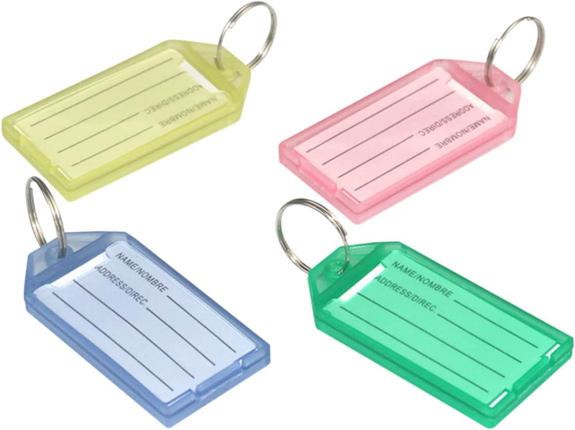 40pcs Flip Label Luggage Tag Blank Labels Lables Suitcase Tag Plastic ...