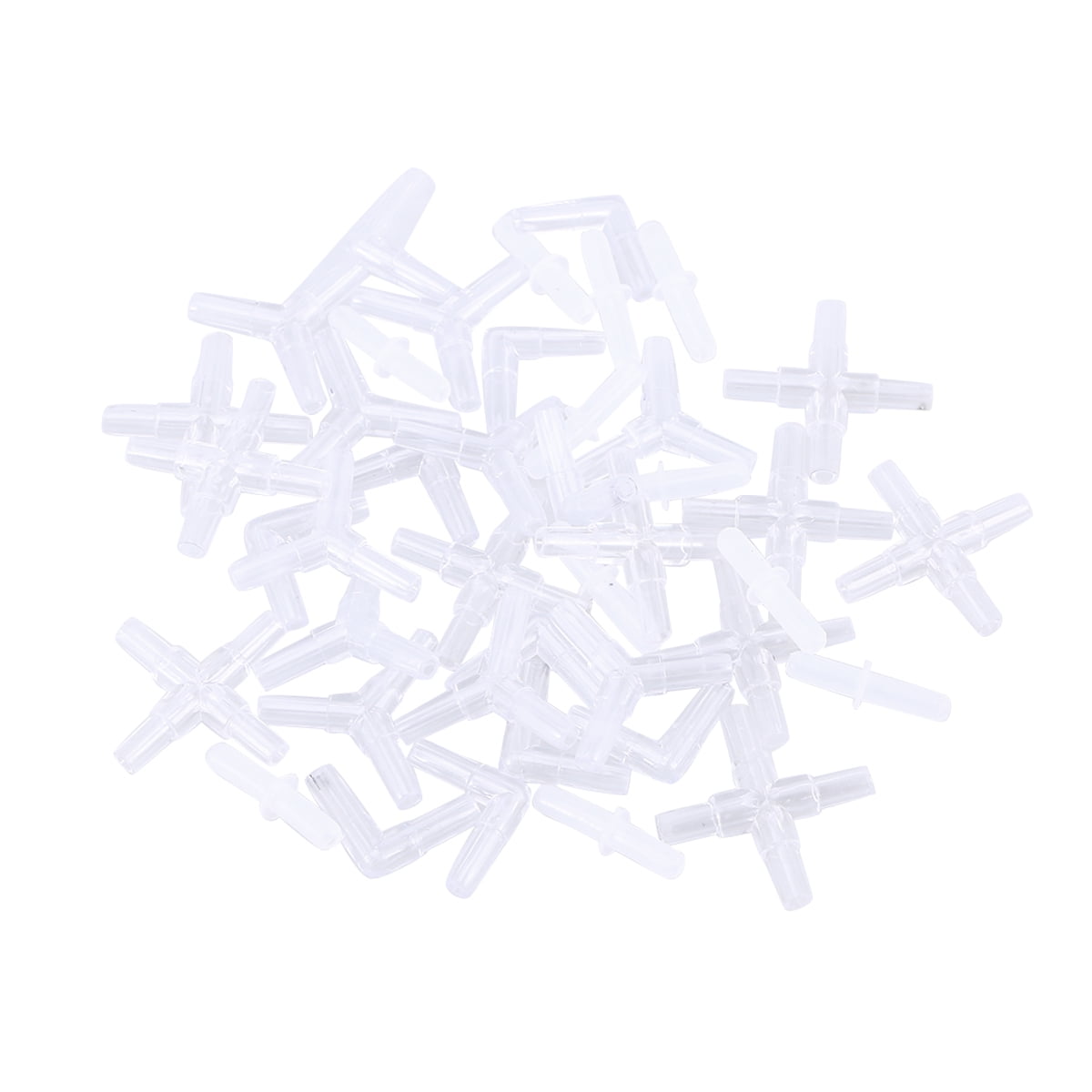 40pcs Four-way and Tee Manifold Connectors Curving and Straight Angle ...