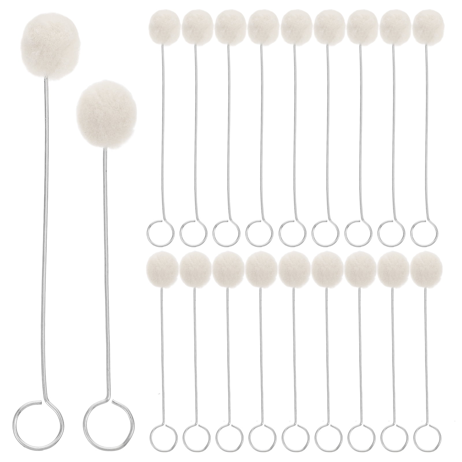 40pcs Wool Daubers Ball Head Brushes Leather Dye Brushes Wool Daubers ...