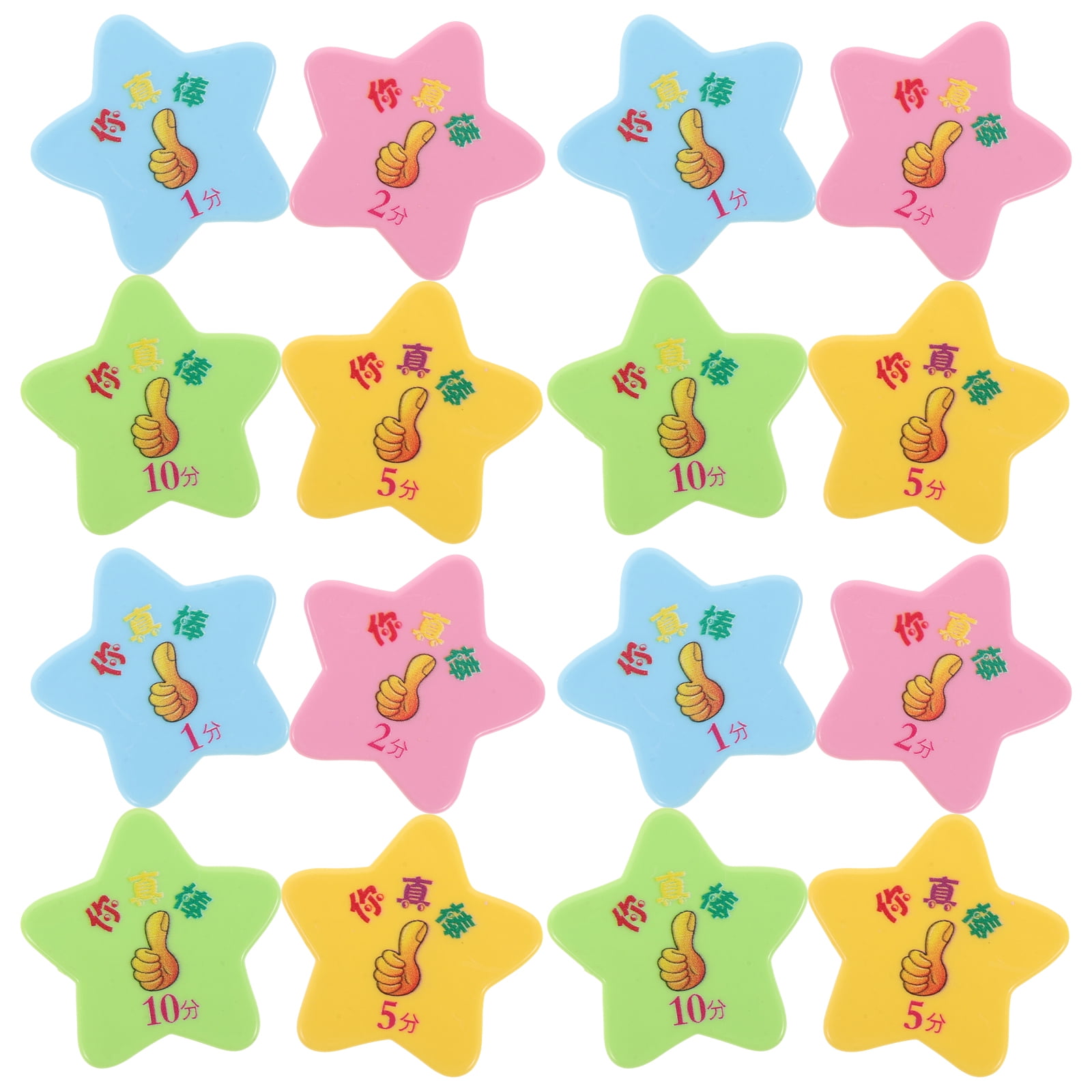 40pcs Kids Reward Tokens Star Shape Plastic Tokens For School And ...
