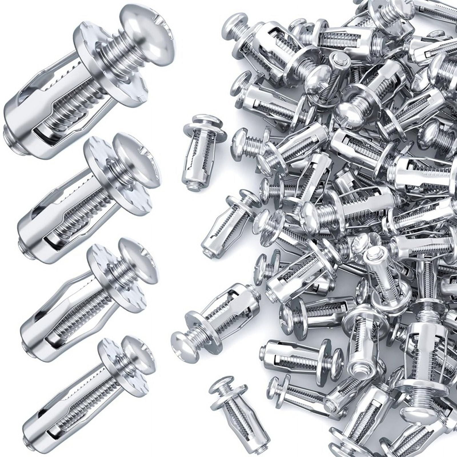 40pcs M 4 M5 M6 M8 Petal Nuts,Expansion Screw Jack Nut,for Hollow Wall ...