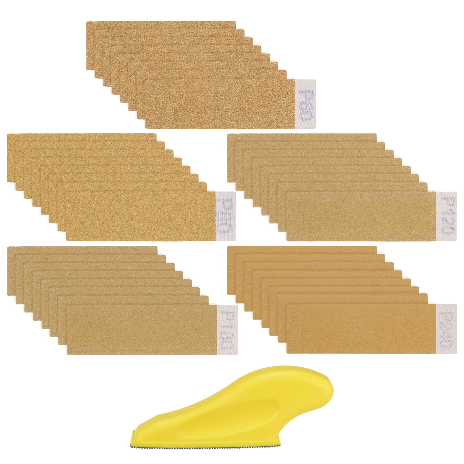 40pcs Micro Detail Sander Paper Kit 60-240 Grit Wet Dry Hook & Loop ...