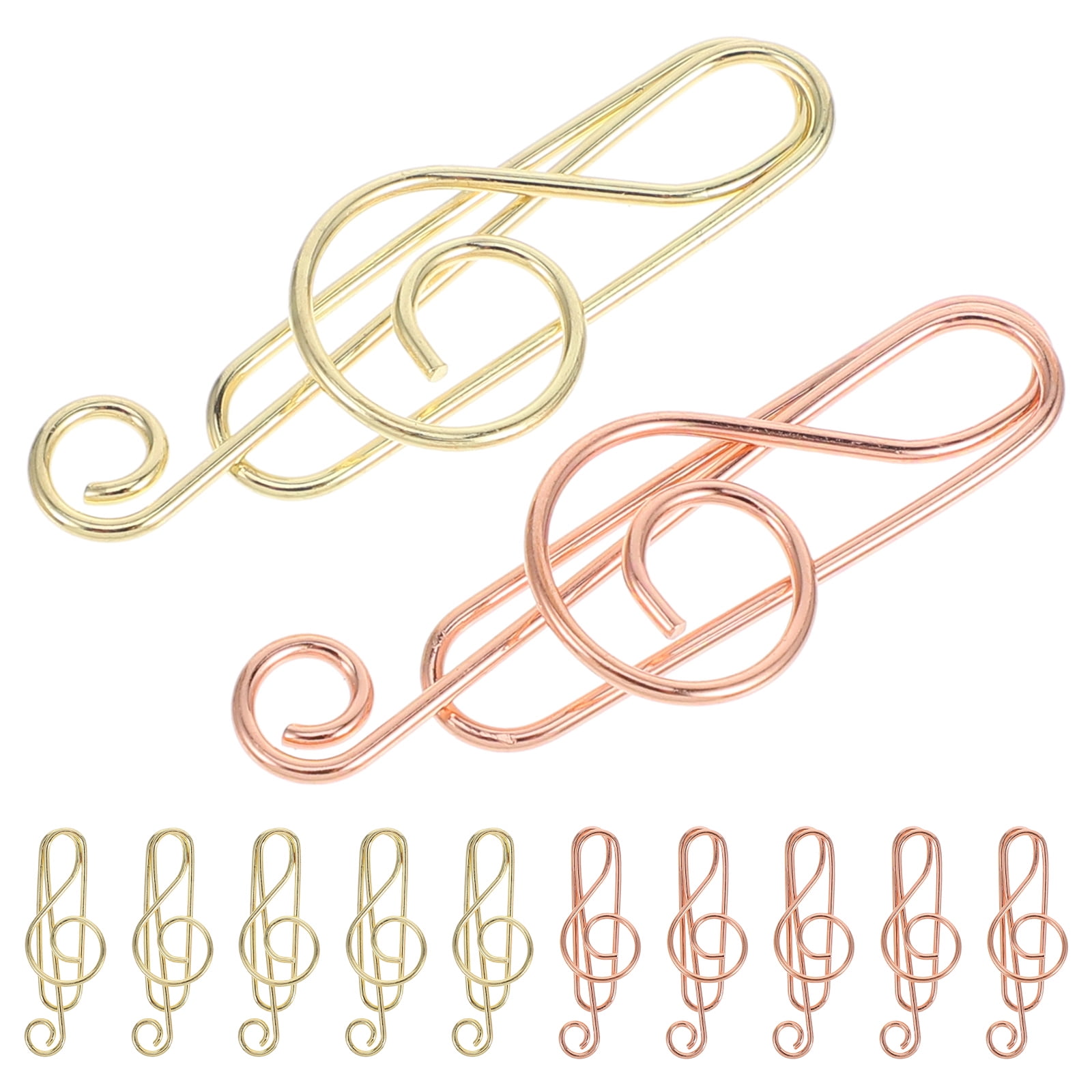 40pcs Music Note Paper Clips Music Paper Clips Cute Metal Bookmark ...