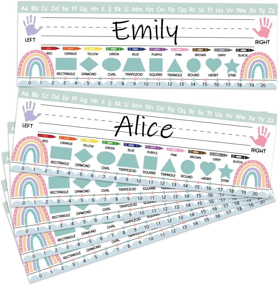 40pcs Name Plates Big Name Tags Paper Name Labels Writable Name ...