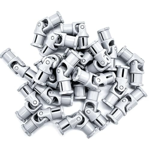 40pcs New Light Grey Universal"U" Joint 3L Compatible with legoes ...