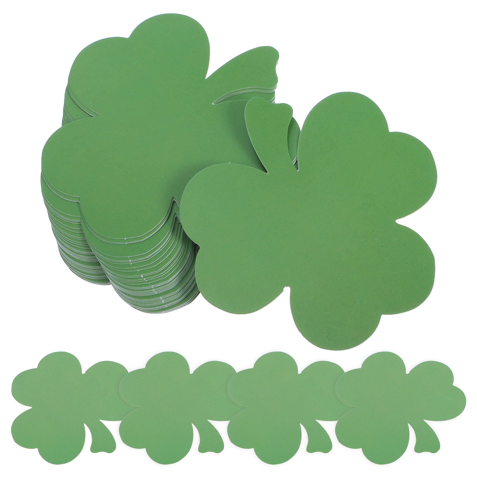 40pcs Paper Shamrock Cutouts St. Patrick's Day DIY Decorations ...