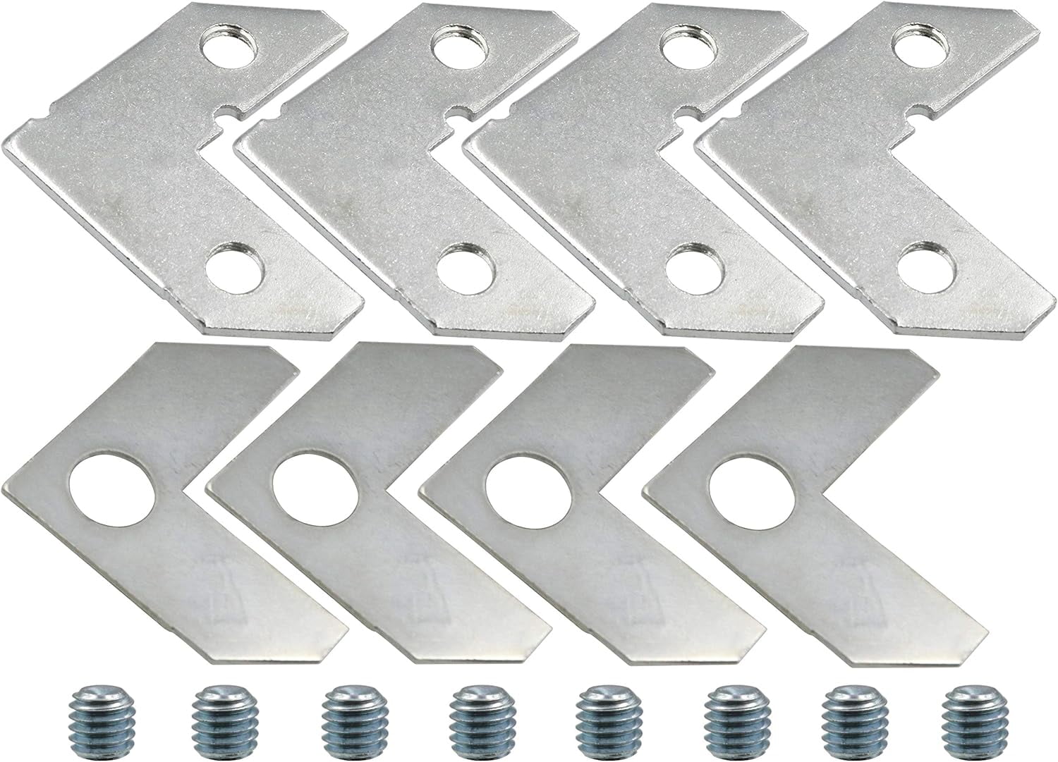 40pcs Picture Frame L Shape Angle Bracket Flat Plate Fastener - Metal ...