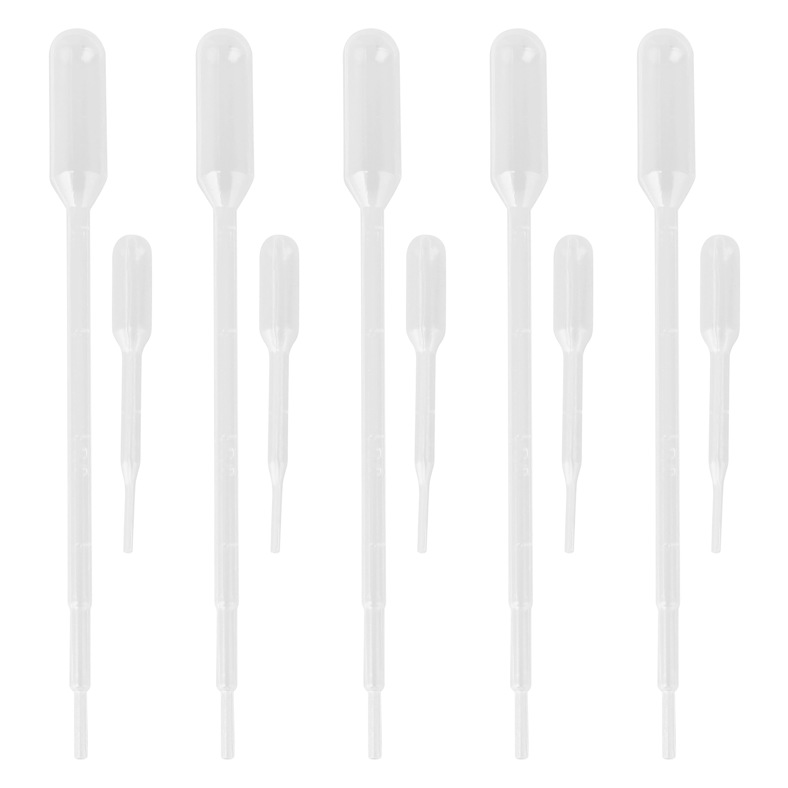 40pcs Plastic Disposable Dropper Experiment Tool Liquid Transferring ...
