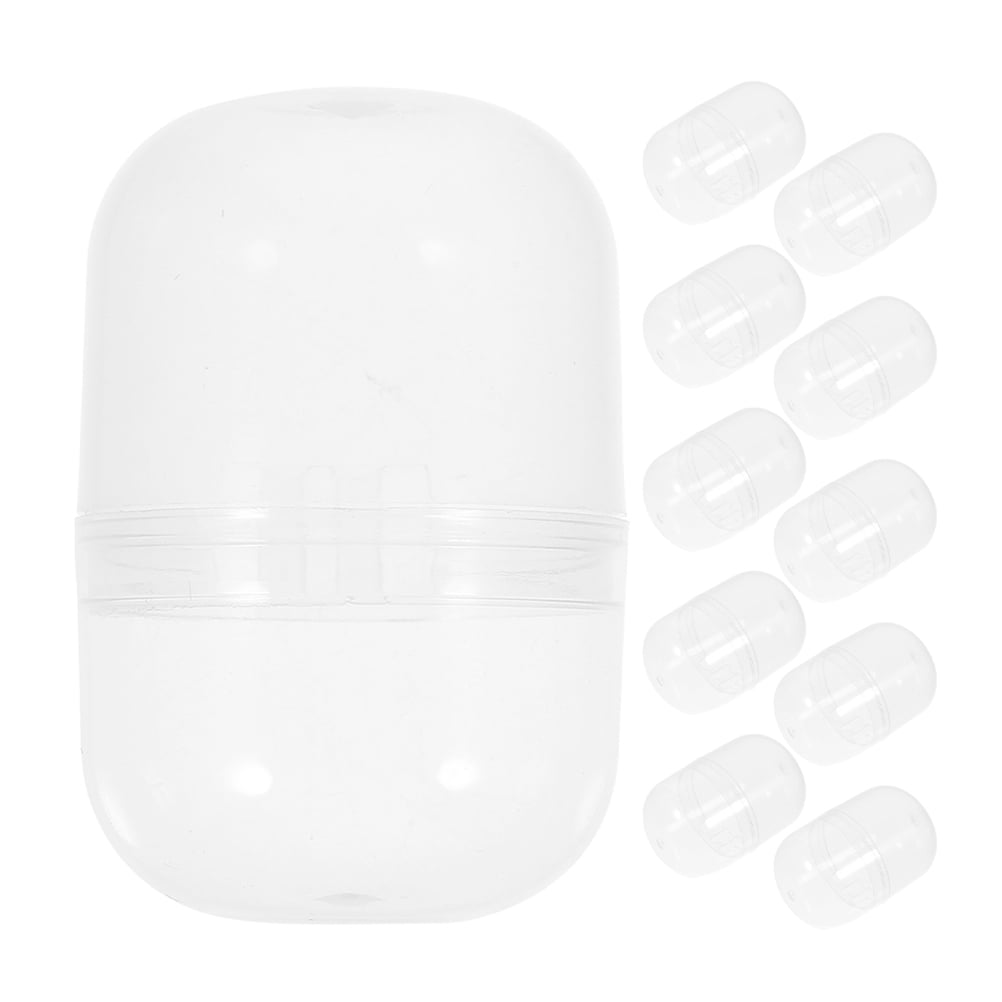 40pcs Plastic Empty Ball Capsules For Vending Machine Toys Clear Balls Plastic Containers And