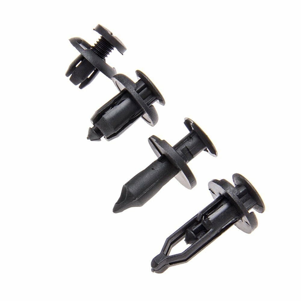 40pcs Plastic Fender Clips Push Bumper Fastener Rivet Clips Universal ...