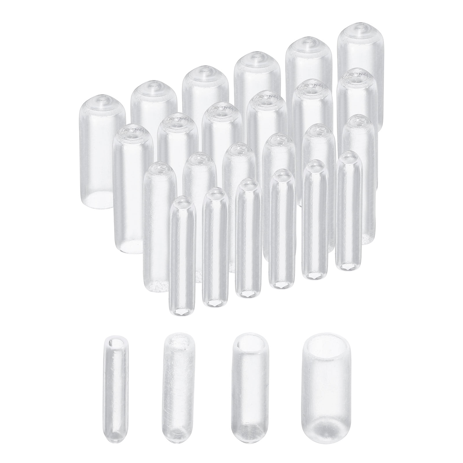 Uxcell Round Rubber End Caps Vinyl Cover Vinyl Screw Thread Protectors ...