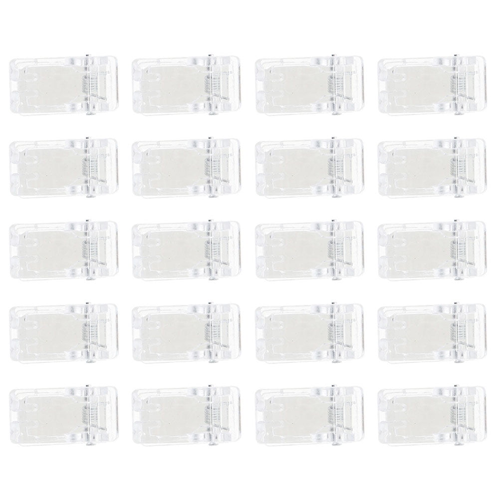 40pcs Self Adhesive Clips Plastic Clips Small Spring Clips Chest Card ...