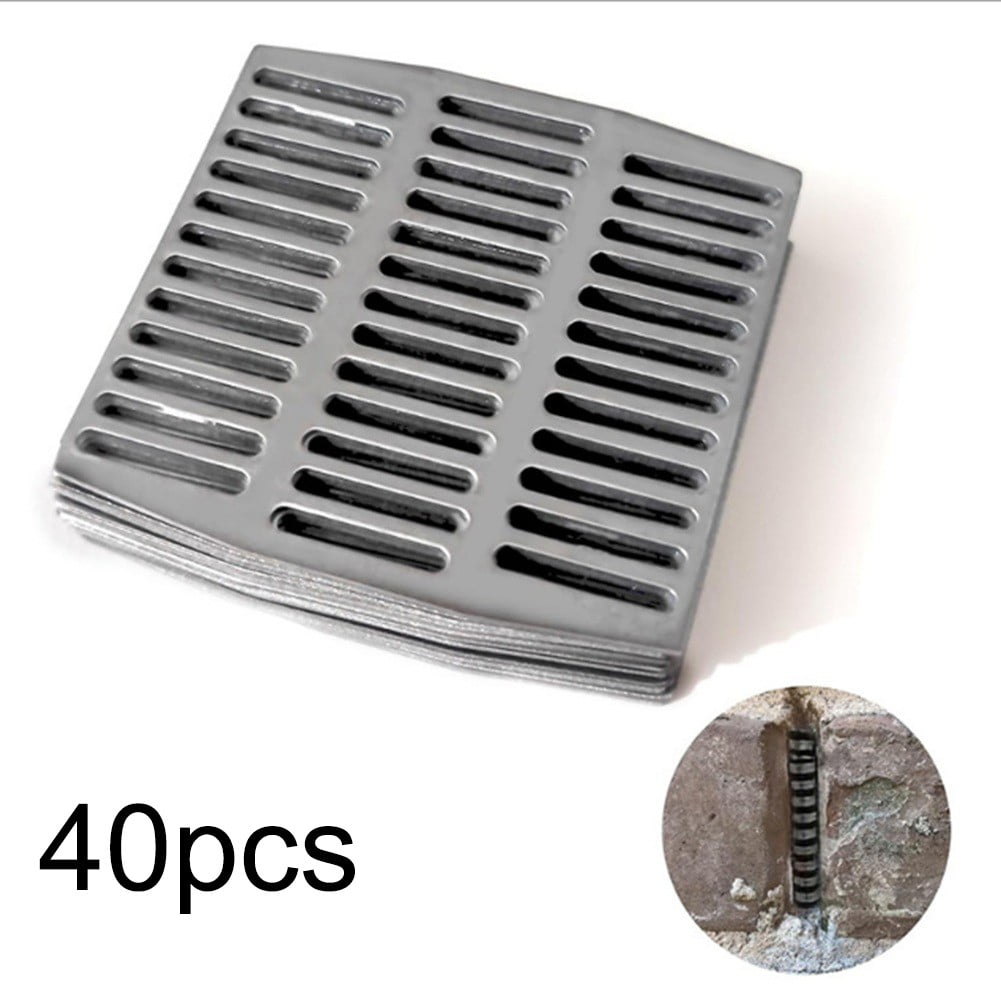 40Pcs Stainless Steel Brick Wall Drain Hole Cover Stackable Wall Crack ...