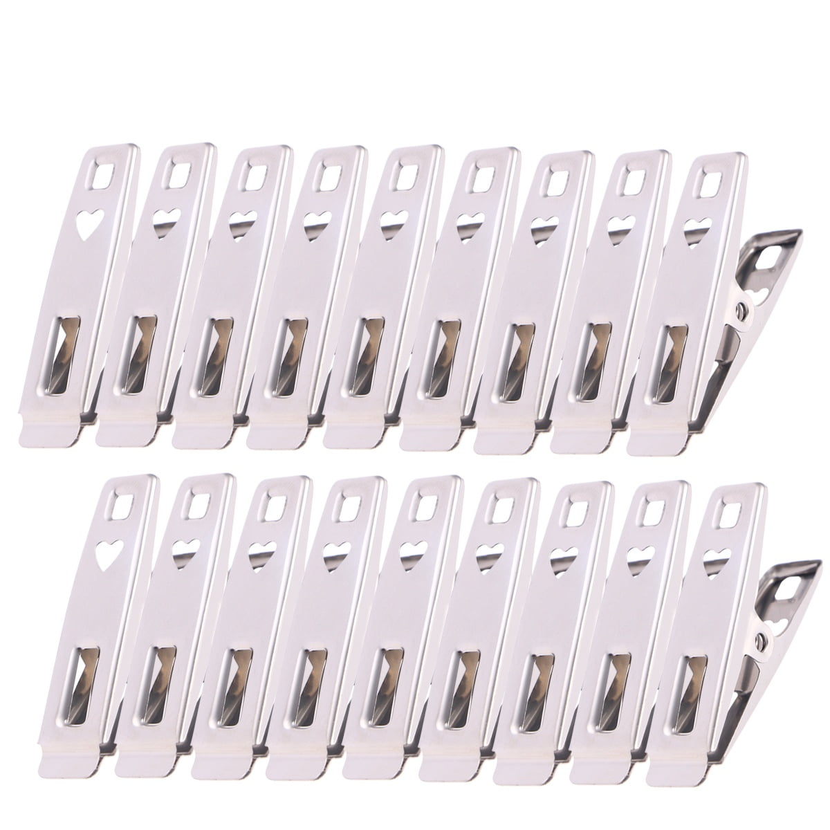 40pcs Stainless Steel Clothes Pegs Metal Clips Socks Clips Clothes ...