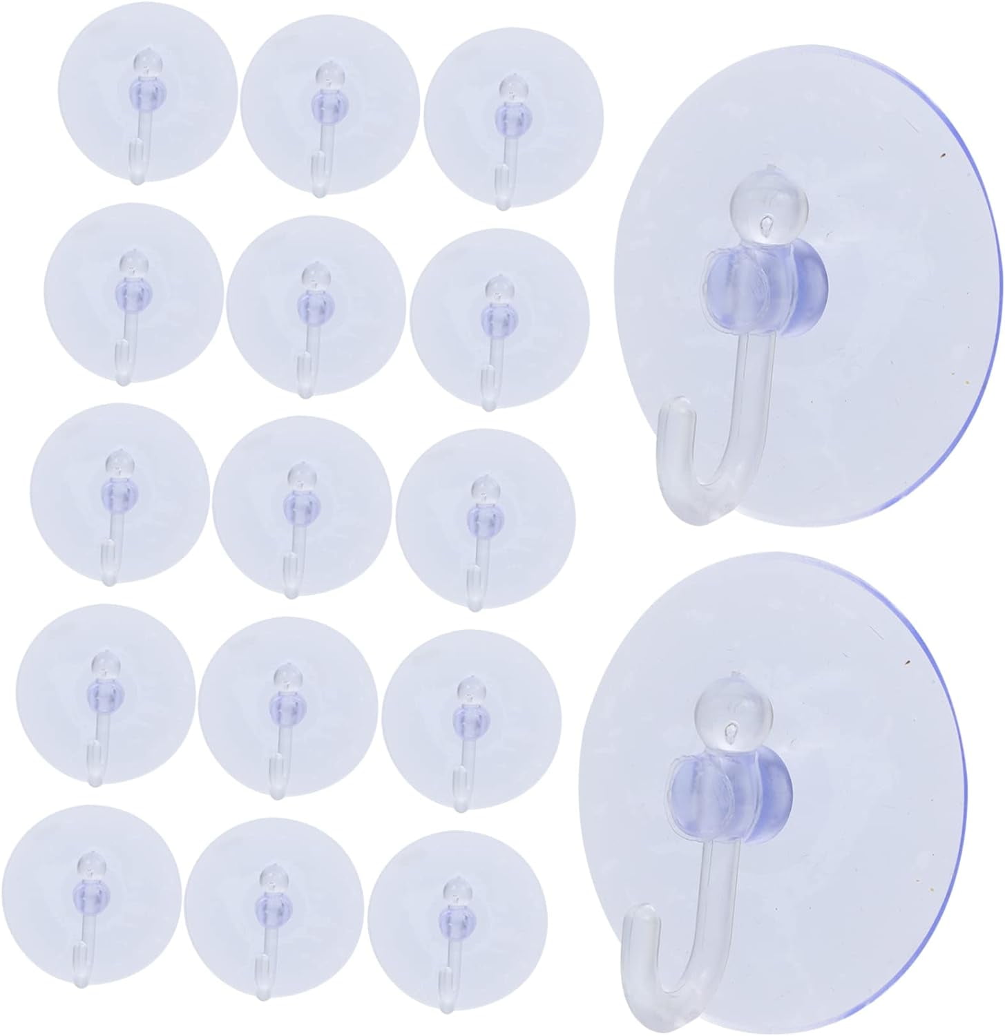 40pcs Suction Cup Hook Clear Hooks Suction Cups for Glass Wreath ...