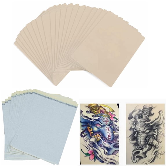 40pcs Tattoo Practice Skins with Tattoo Transfer Paper Kit Includes ...