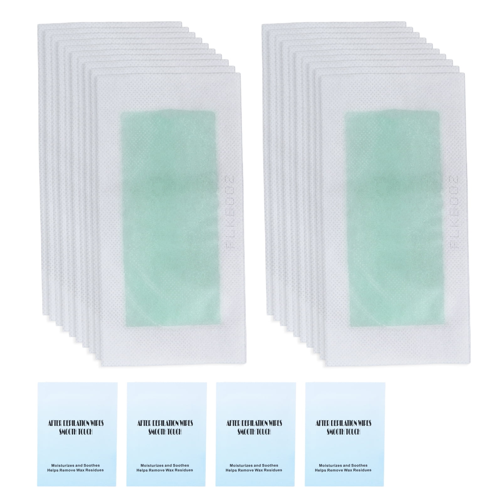 Estrela 40pcs Wax Strips Kit Double Sides Fast Hair Remover Strips with ...