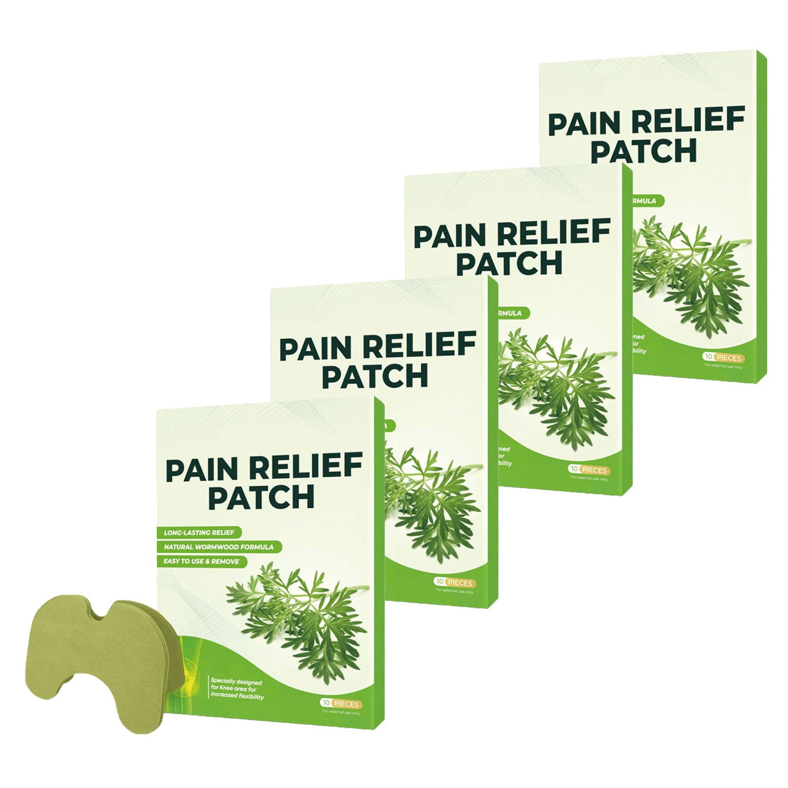 40pcs EELHOE Knee Patches for Pain Relief Bone On Bone, 10 Pieces In 1 Box Pain Relief Patches ...