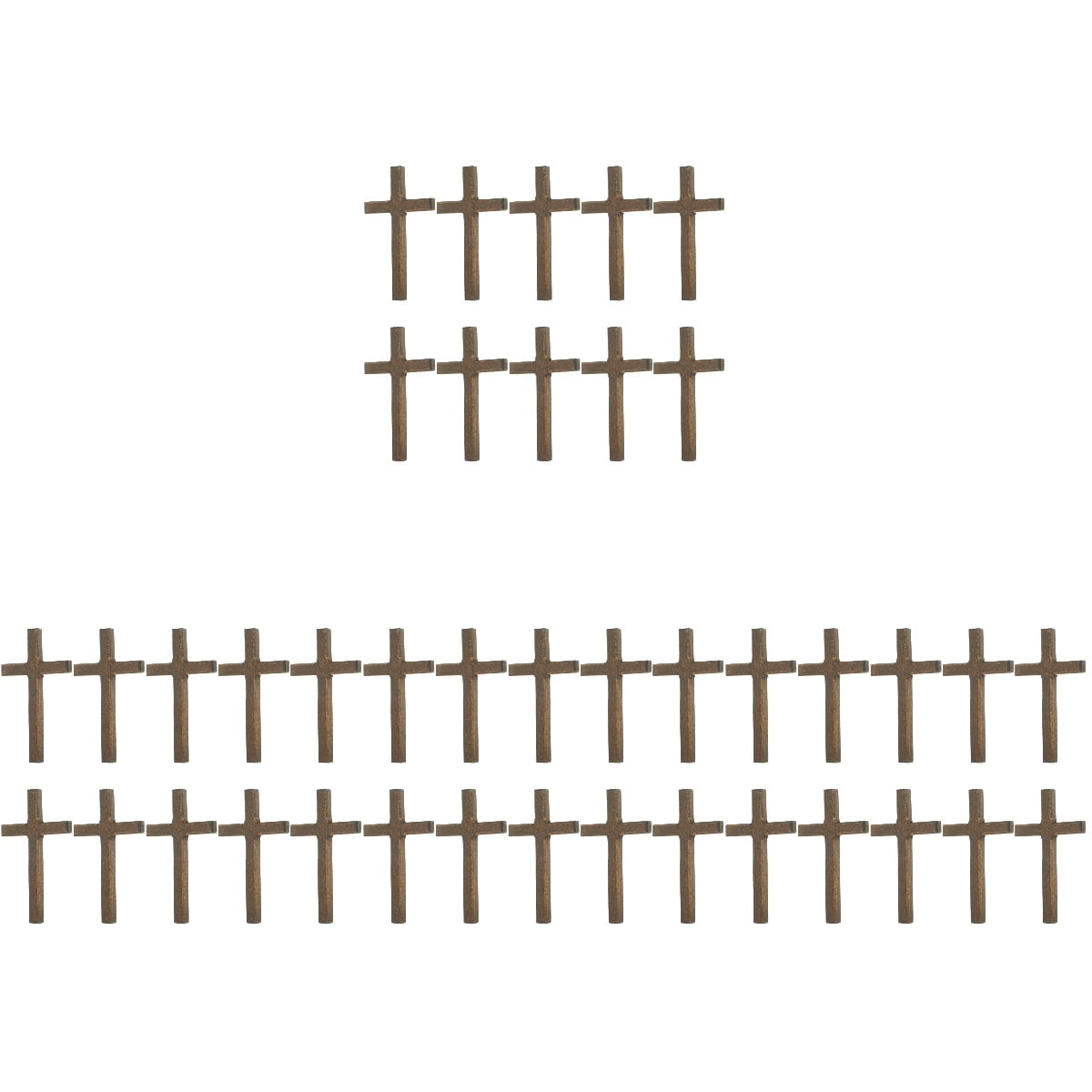 40pcs Wooden Cross Wall Hand Held Prayer Crosses Small Wooden Cross ...