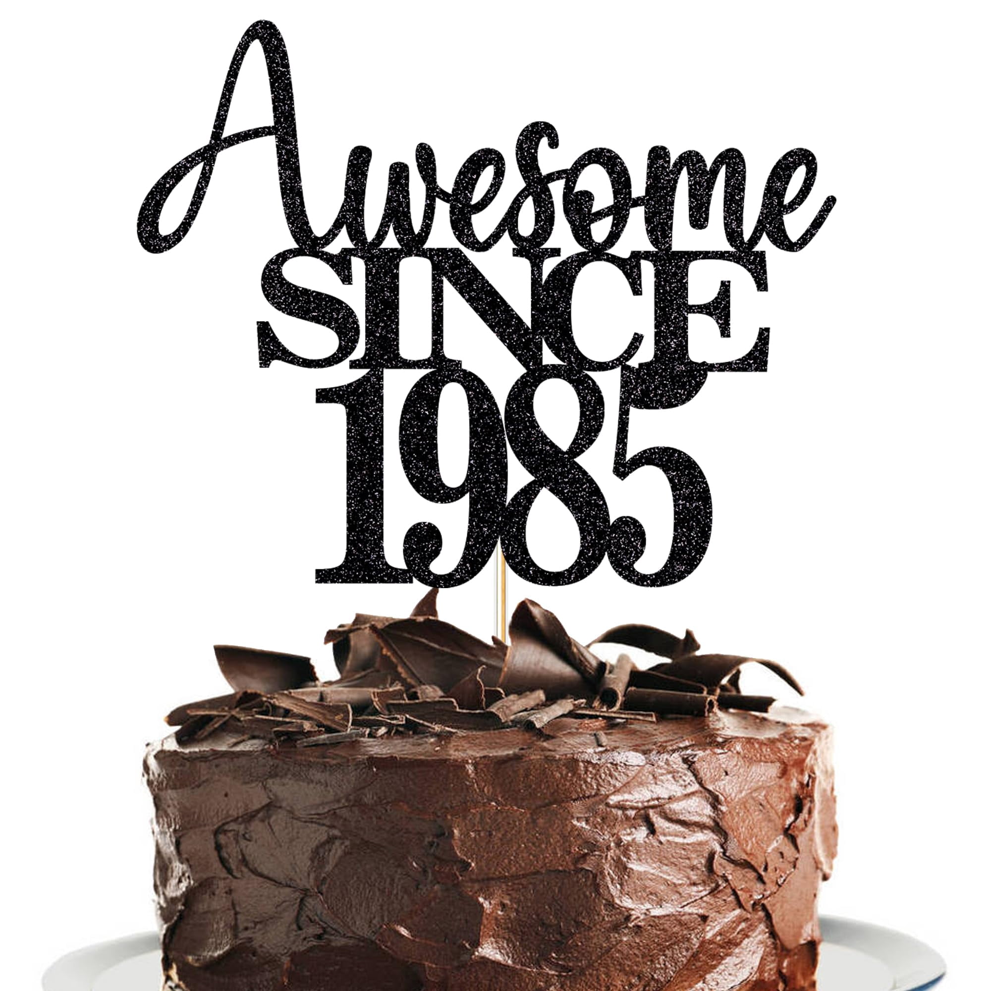 40th Awesome since1985 Cake Topper Cheers ITL1 to 40 Years Birthday ...