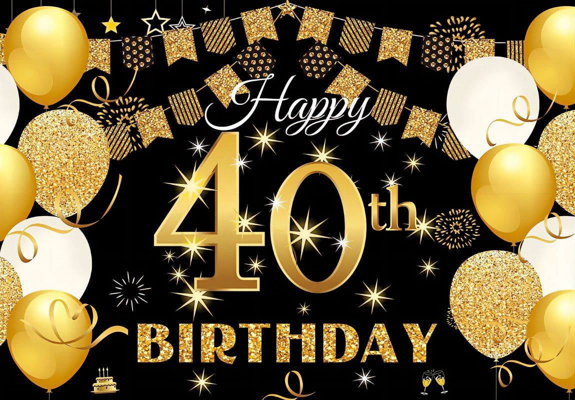 40th Birthday Background Customizable Celebration Photography Party ...