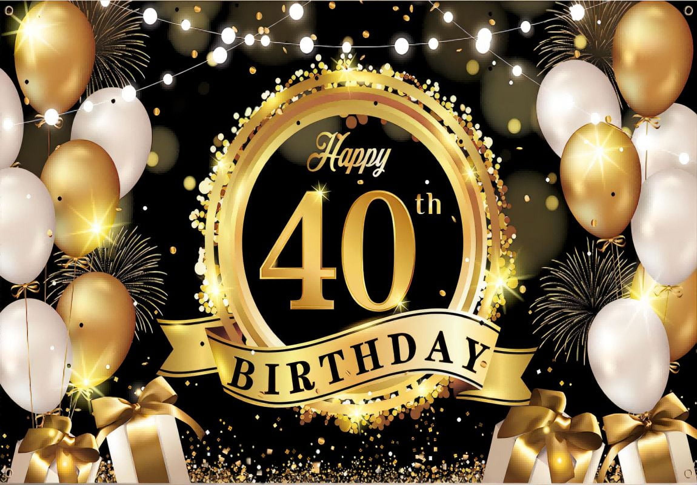 40th Birthday Background Customizable Celebration Photography Party ...