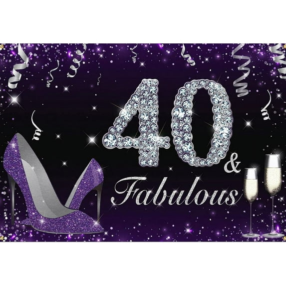 40th Birthday Background Customizable Celebration Photography Party ...