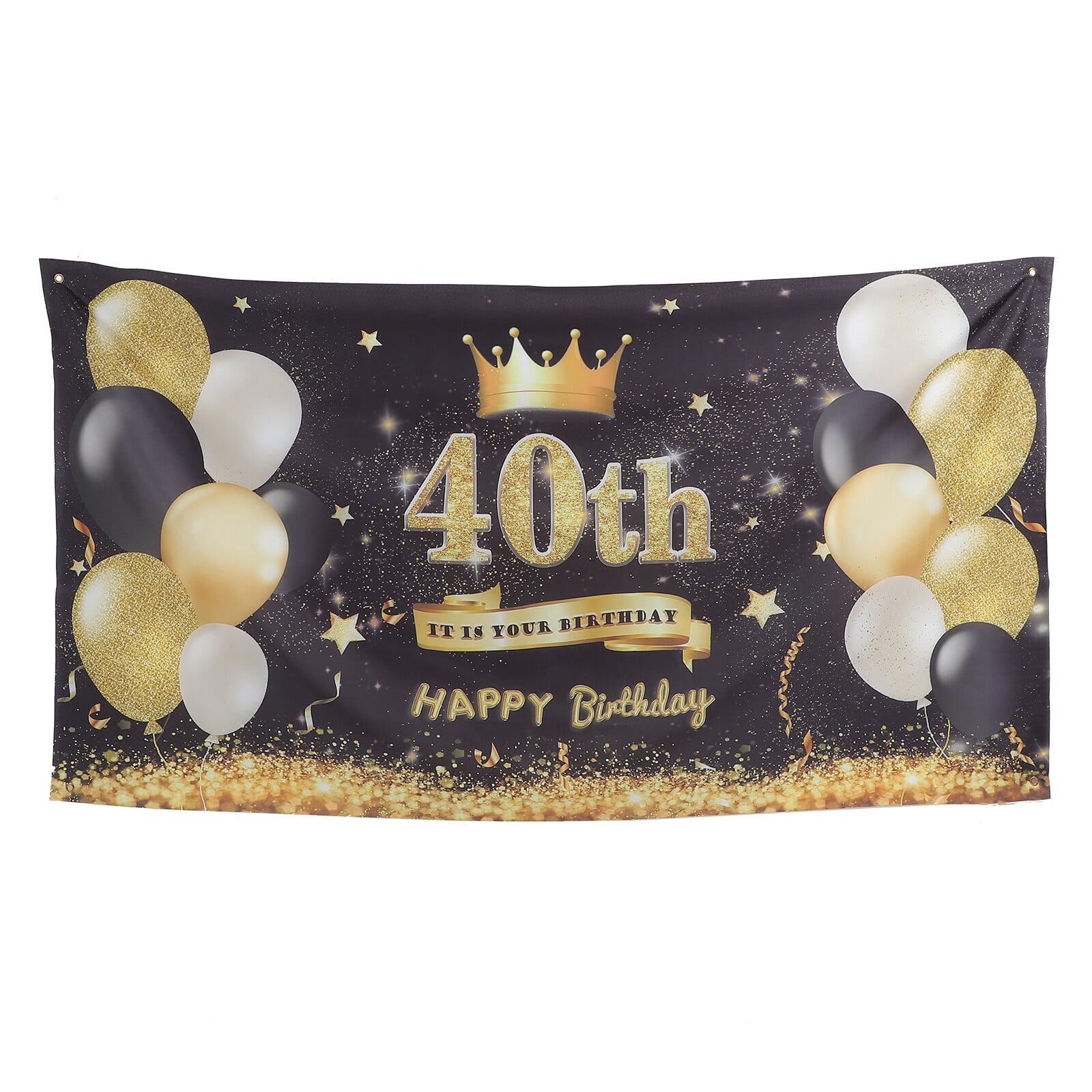 40th Birthday Banner Wall Hanging Background Banner Happy Birthday ...