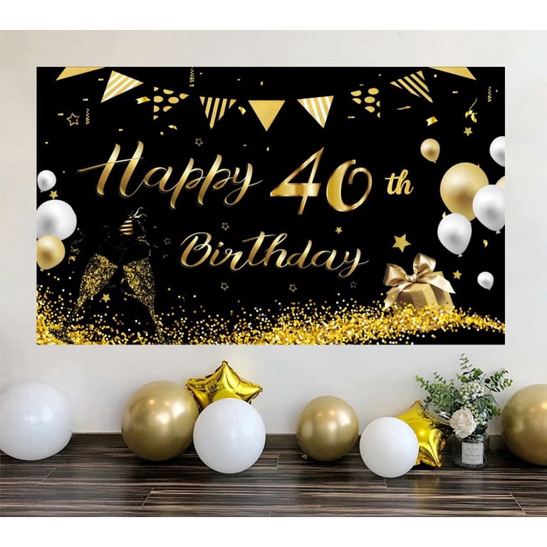 Happy 40th Anniversary Banner