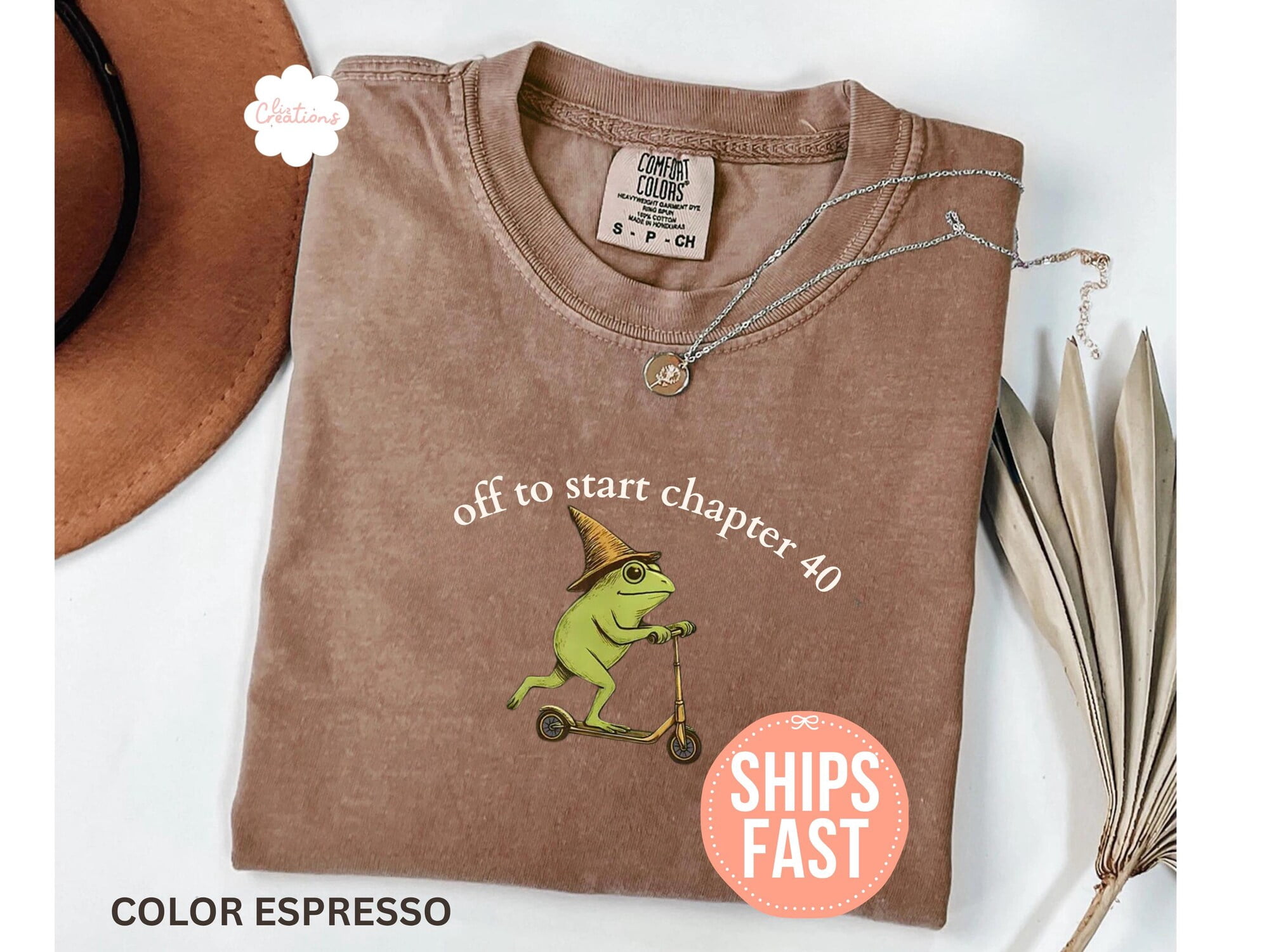 40th Birthday Frog Shirt Off to Start Chapter 40 Tee Funny Frog Scooter ...