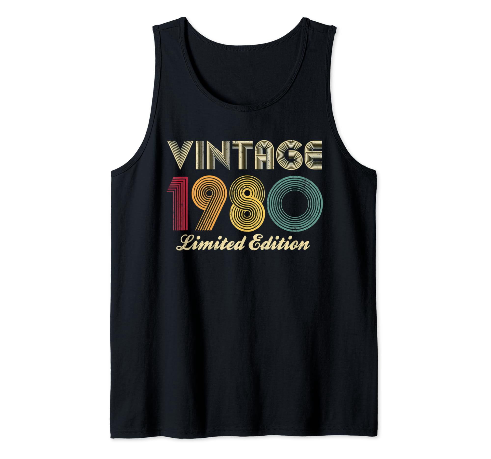 40th Birthday Gift 1980 Vintage Limited Edition 40 Years Old Tank Top ...